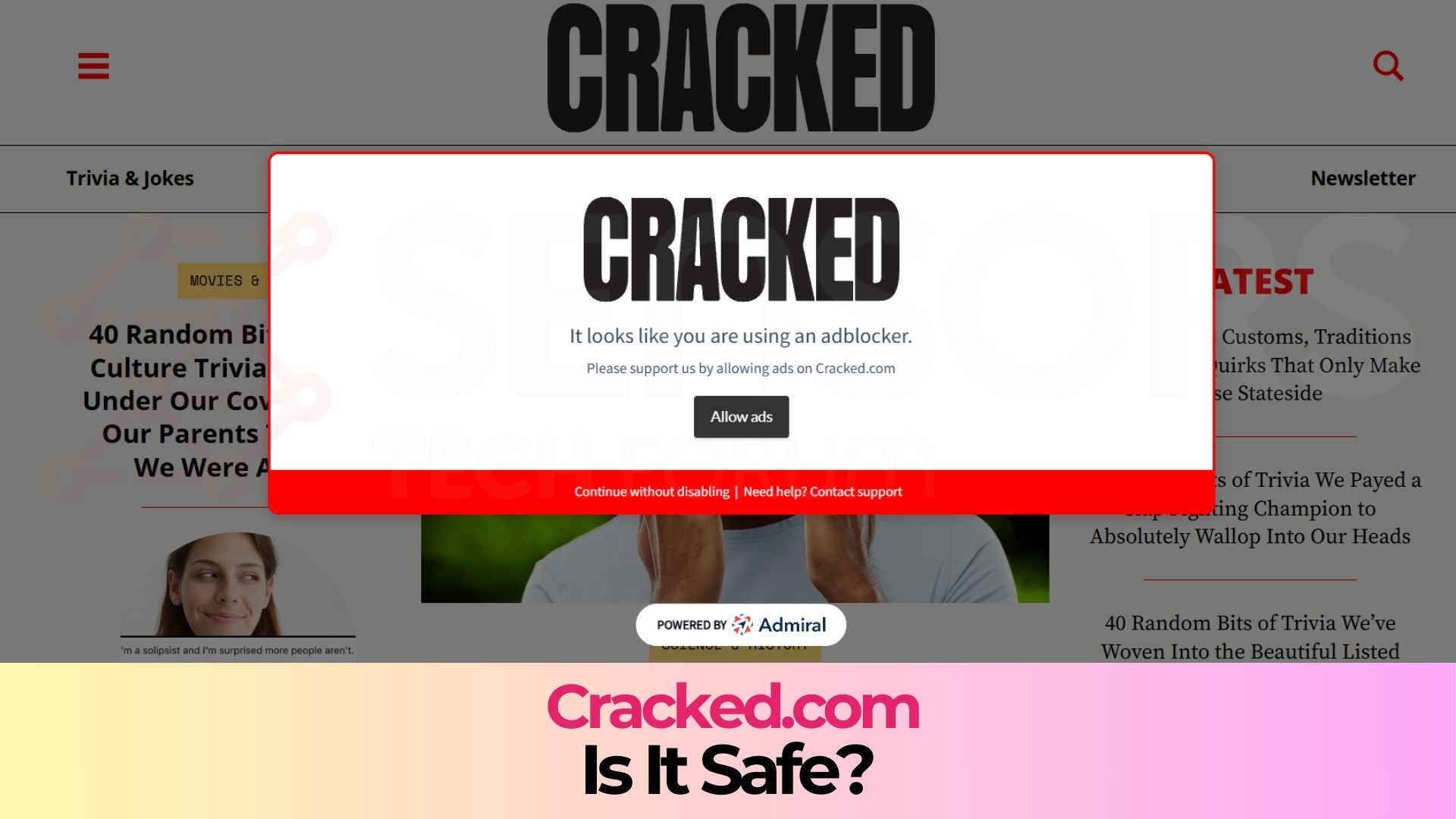 Cracked.com - Is It Safe? [Removal Guide]