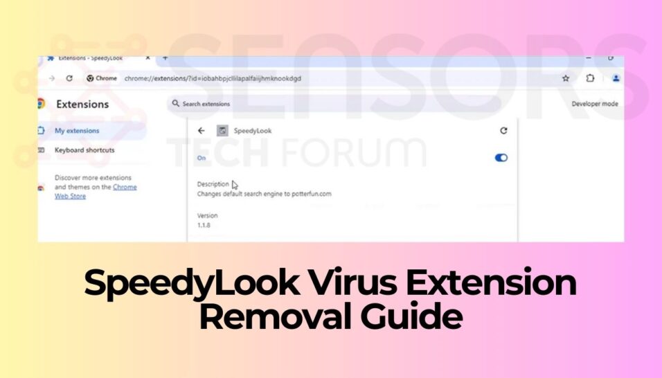 SpeedyLook Virus Extension - How to Remove