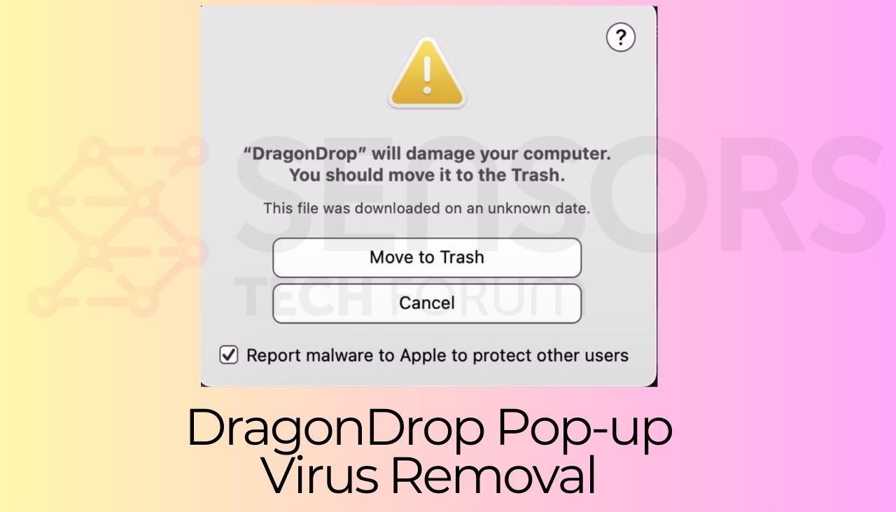 DragonDrop Pop-up Virus Removal Guide