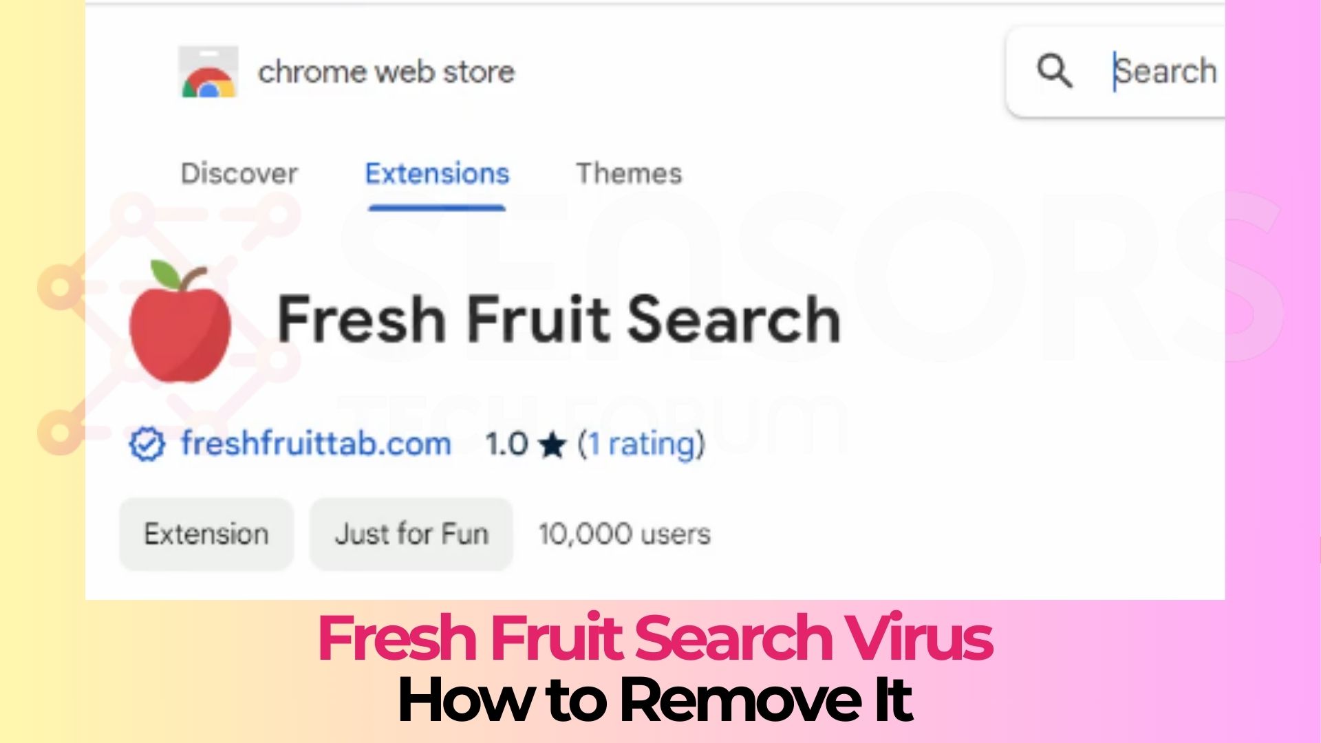 Fresh Fruit Virus - How to Remove It [Working]