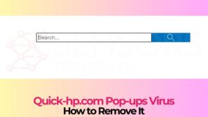 Quick-hp.com Pop-ups Virus - Removal Guide