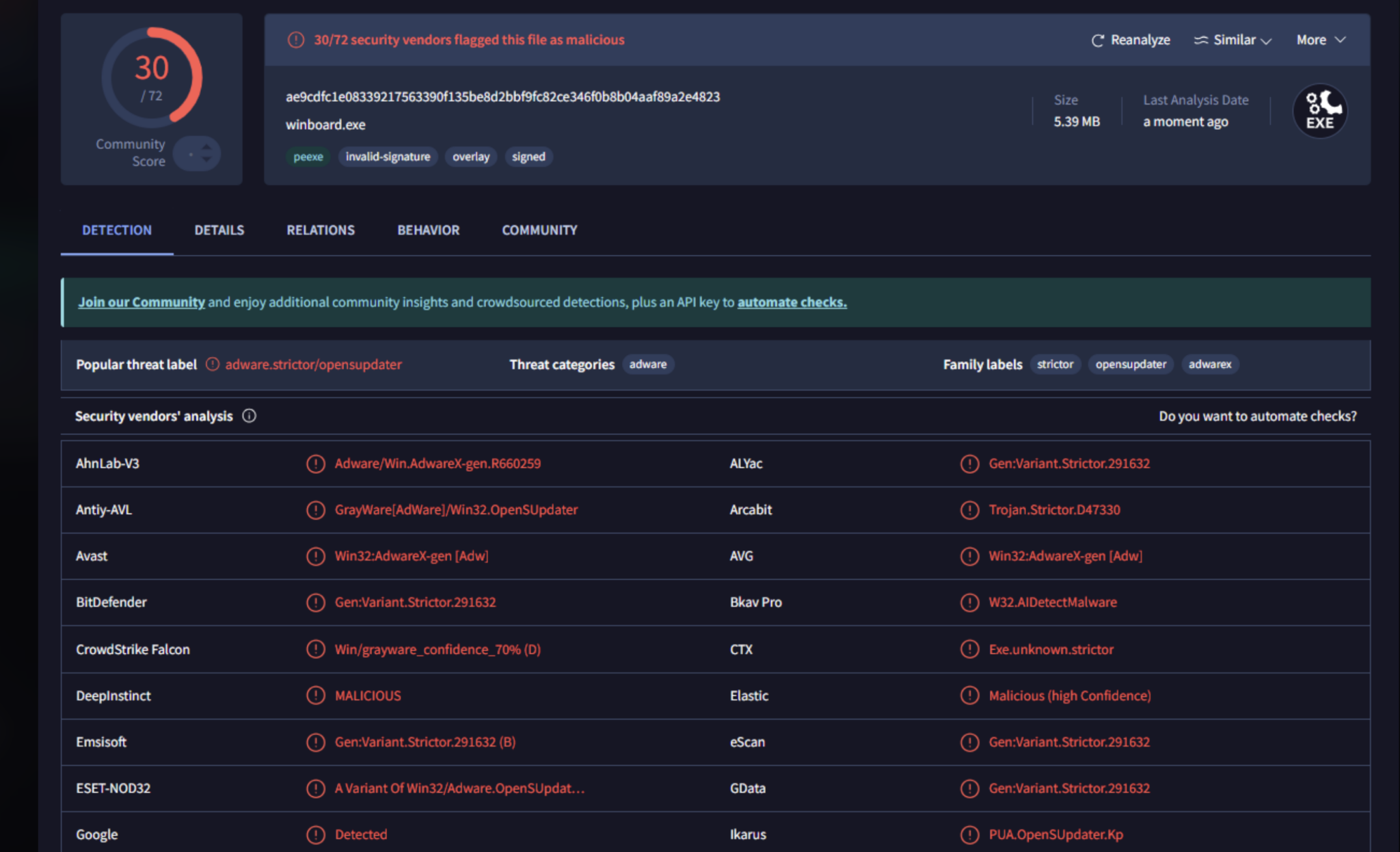 Guía para eliminar el virus Winboard.exe