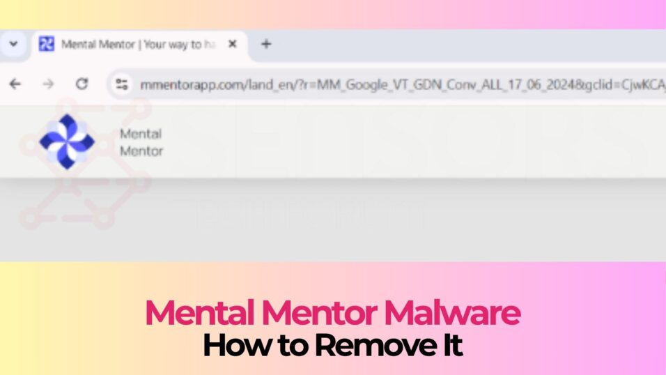 Virus emergente de la aplicación Mental Mentor - Guía de eliminación