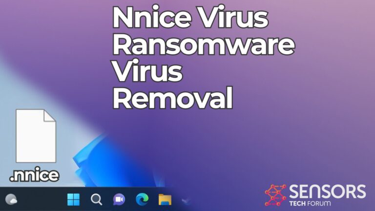 Nnice Virus (.nnice Files) Remove + Restore Data