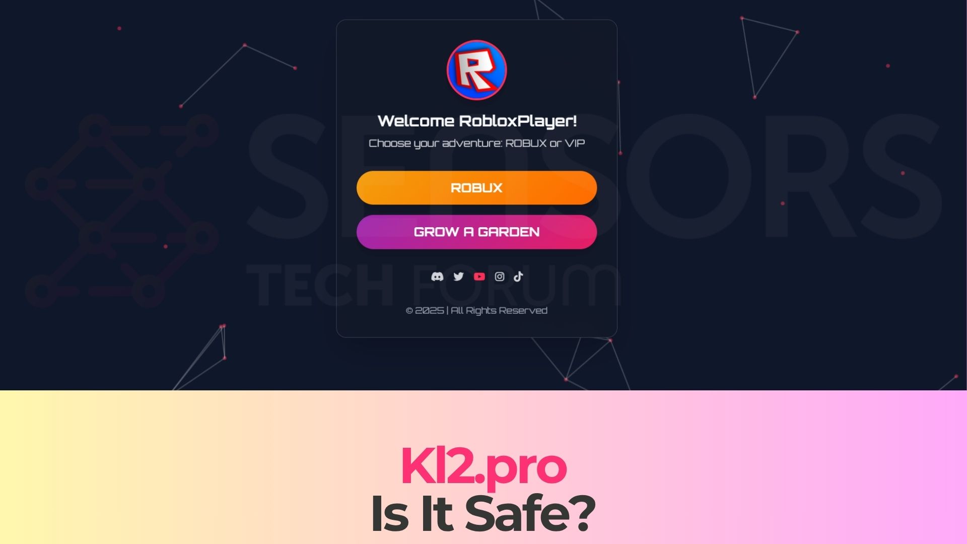 Kl2.pro - É seguro? [Análise do golpe Roblox] - Como, Tecnologia e ...