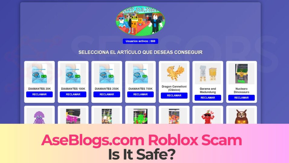AseBlogs.com - Is It Safe? [Roblox Scam]