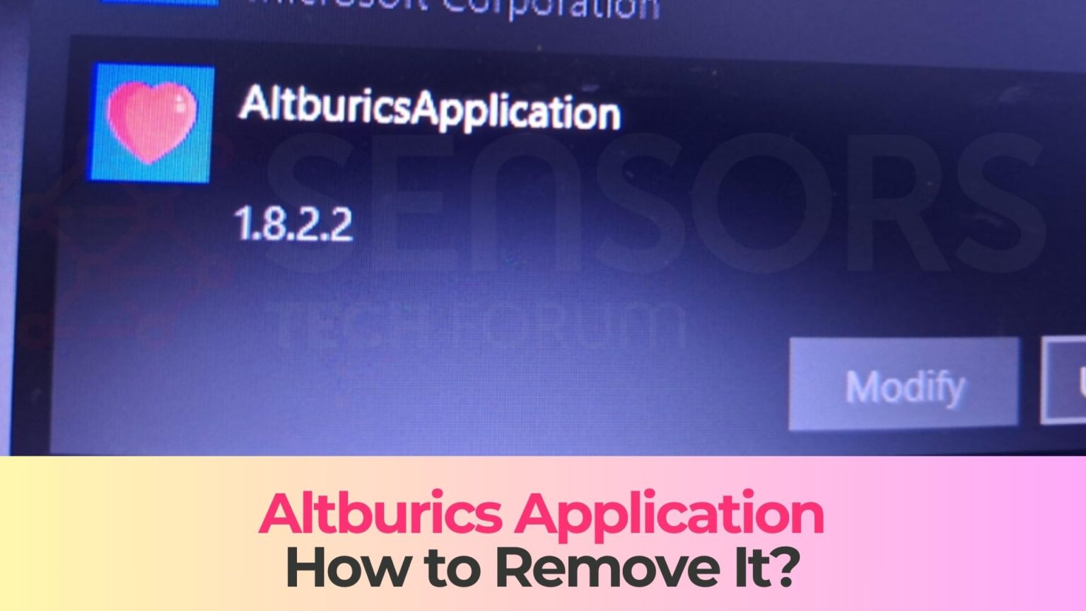 Altburics Application Virus - Removal Steps [Fix]