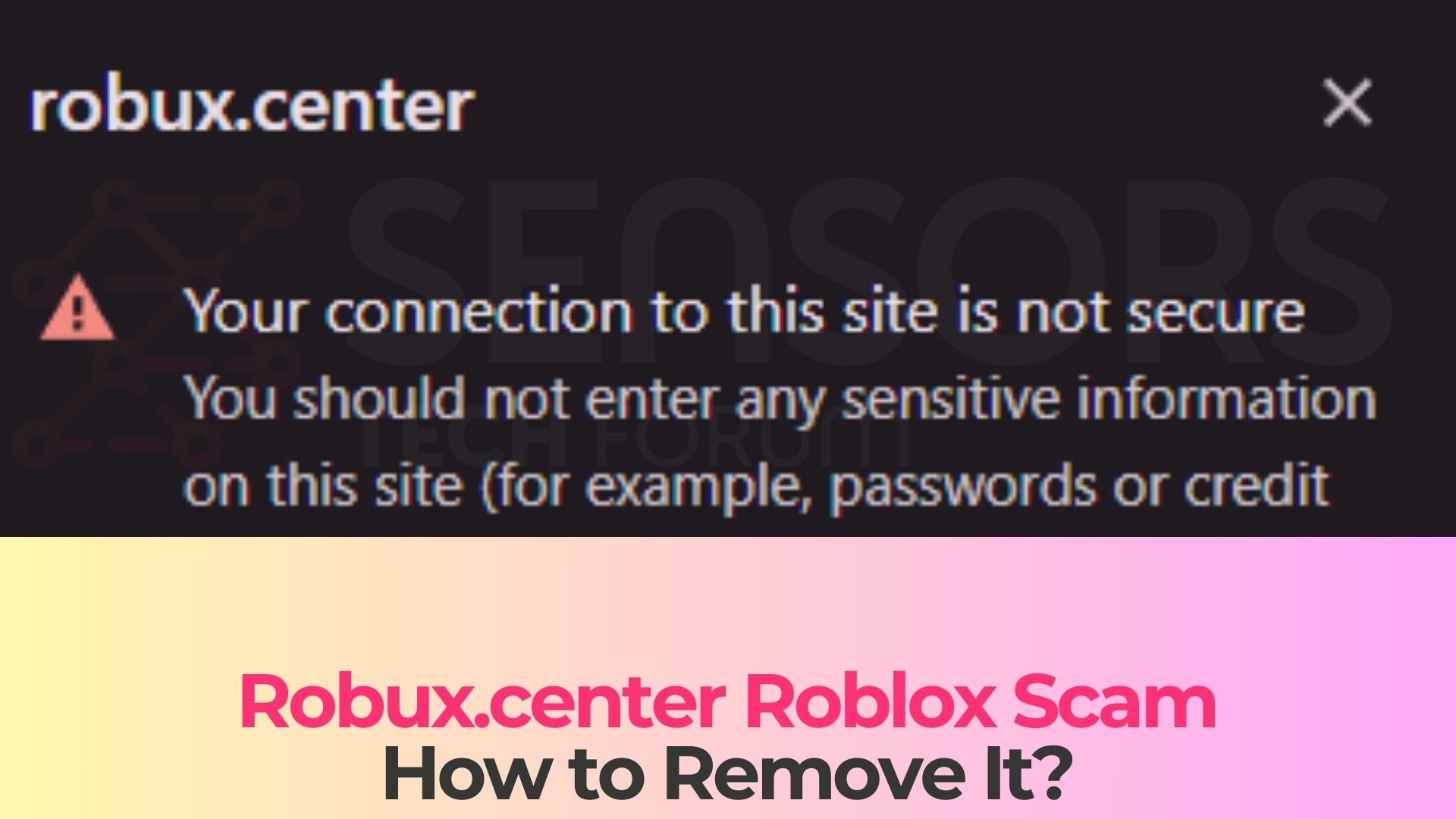 Robux.center Roblox-Betrug - Removal Guide [gelöst]