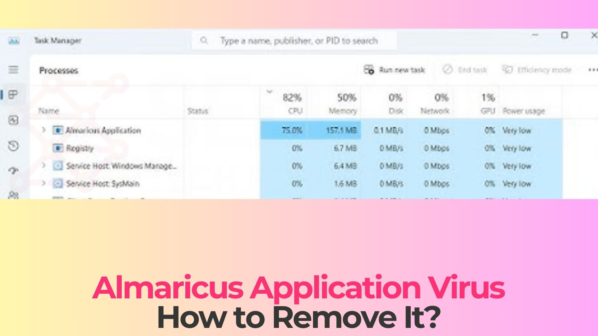 Almaricus Application Malware - Removal Guide [Fix] - How to ...