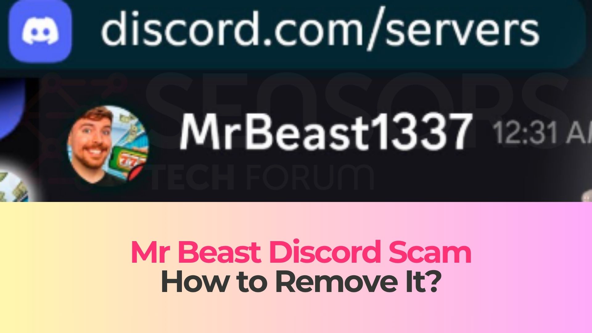 Mr Beast Discord Scam - How to Remove It